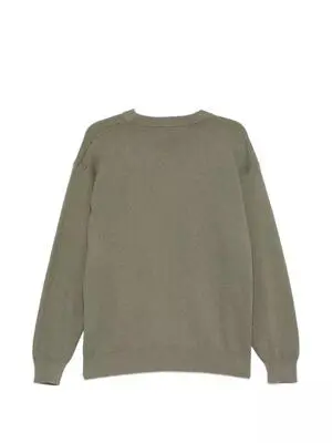 ROBERTO COLLINA Textured Crew-neck Sweater - Green