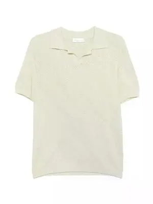 ROBERTO COLLINA Open-knit Short-sleeve T-shirt - Neutrals