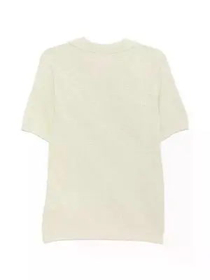 ROBERTO COLLINA Open-knit Short-sleeve T-shirt - Neutrals