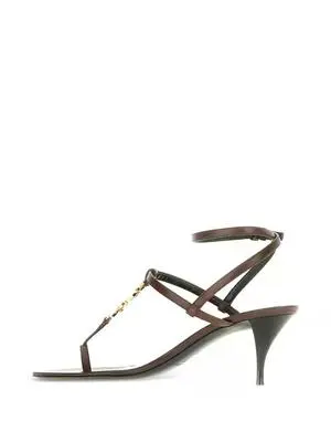Saint Laurent Heeled Sandals With Logo Detail