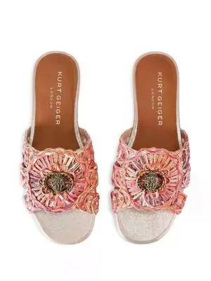 Kurt Geiger Embellished Woven Loafers