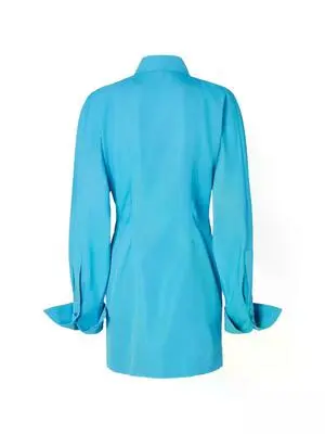 Fendi Buttoned Collared Dress - Blue