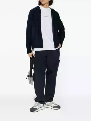 Stone Island Logo-patch Hoodie - Blue