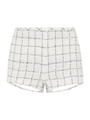 LIBEROWE Madeline Cotton-blend Tweed Straight-leg Shorts - White