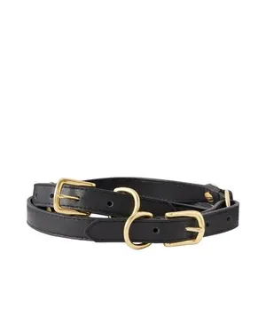 Maison Mayle Corsita Leather Belt - Black