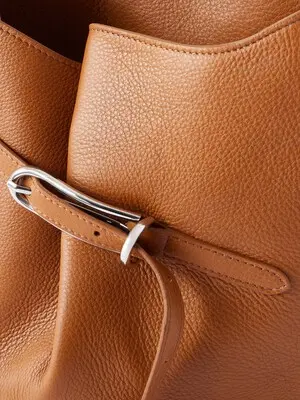 LIFFNER Belted Leather Bucket Bag