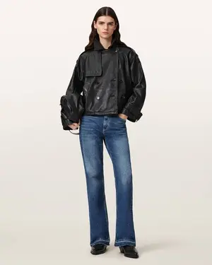 ALLSAINTS Fable Mid Rise Bootcut Denim Jeans - Blue