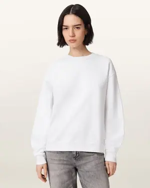 ALLSAINTS Mabel Etta Oversized Sweatshirt - White