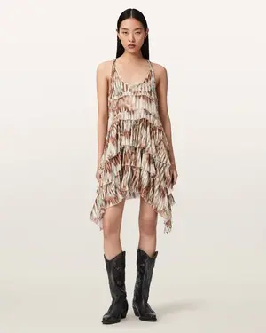 ALLSAINTS Cavalry Sleeveless Mini Dress - Pink