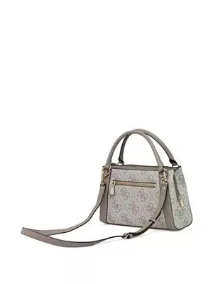 Guess Monogram Pattern Top-handle Bag