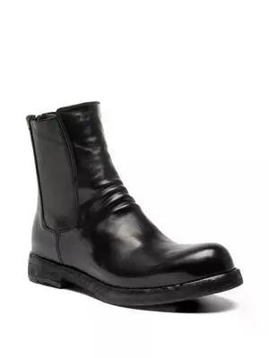 Officine Creative Bulla Dd Zip Leather Chelsea Boots
