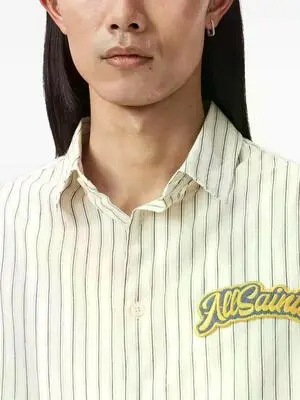ALLSAINTS Samuel Striped-logo Shirt