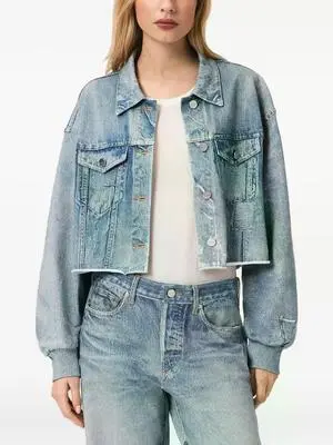 ALLSAINTS Anders Terry Illusion Crop Jacket
