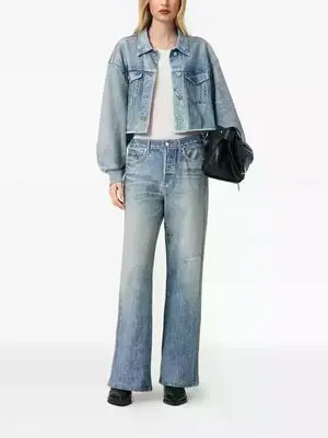 ALLSAINTS Anders Terry Illusion Crop Jacket