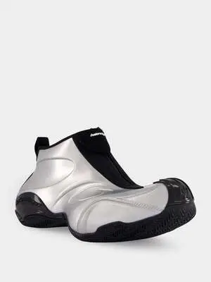 Balenciaga Basketball Sneakers - Silver