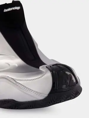 Balenciaga Basketball Sneakers - Silver