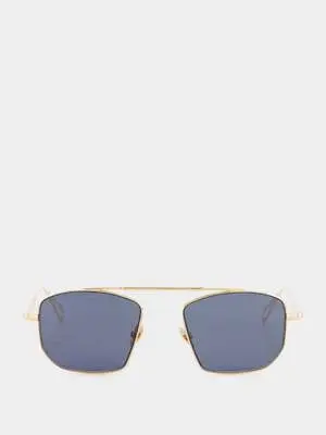 AHLEM Peony Gold And New York Sunglasses - Blue