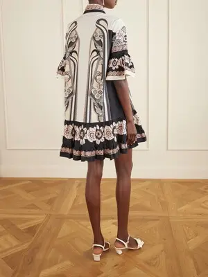 La DoubleJ Choux Patterned Mini Dress - Multi