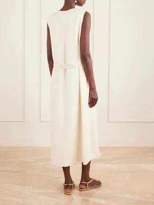 JOSEPH Woven Midi Dress - Neutrals