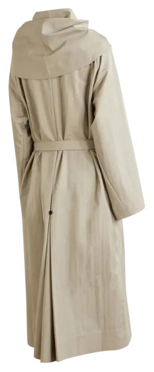 KALLMEYER Dorothy Double-breasted Belted Cotton-blend Trench Coat - Green