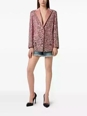 Philipp Plein Sequined Peak Lapel Blazer