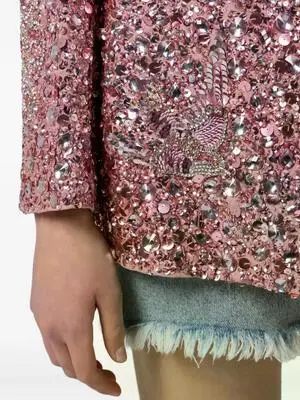 Philipp Plein Sequined Peak Lapel Blazer