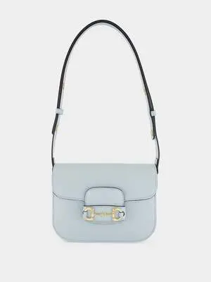 Gucci Horsebit 1955 Small Shoulder Bag - Blue