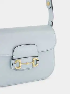 Gucci Horsebit 1955 Small Shoulder Bag - Blue