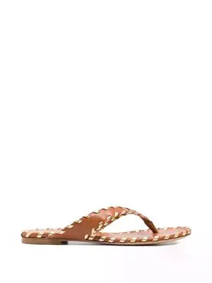 GIANVITO ROSSI Woven Leather Sandals
