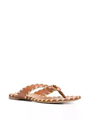 GIANVITO ROSSI Woven Leather Sandals