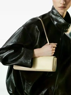 POTAMY Leather Shoulder Bag - Yellow