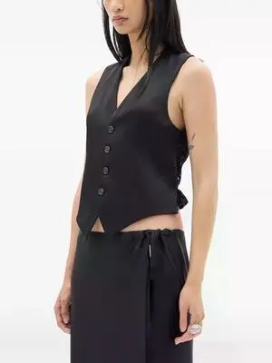 ANN DEMEULEMEESTER Tiuku V-neck Buttoned Waistcoat