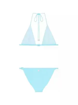 COURREGES Buckle-detail Bikini Set - Blue