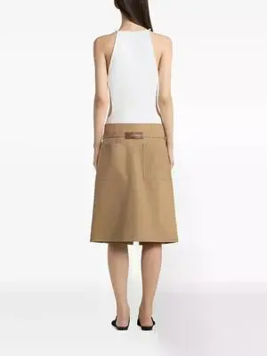 COURREGES Cut-out Halterneck Swimsuit - White