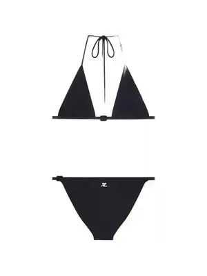 COURREGES Buckle-detail Bikini - Black