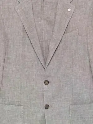 L.B.M. 1911 Button Front Blazer - Grey