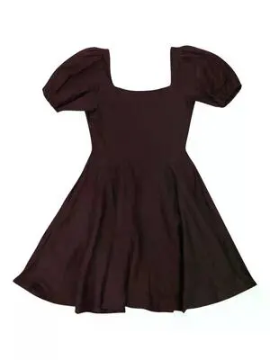 Callipygian Puff-sleeve Mini Dress