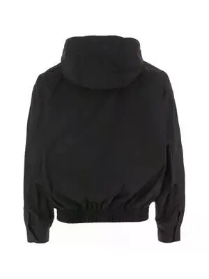 AND WANDER Logo-print Zip-up Hooded Jacket