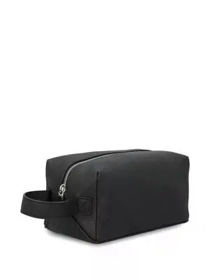 Fendi Lui Leather Wash Bag - Black