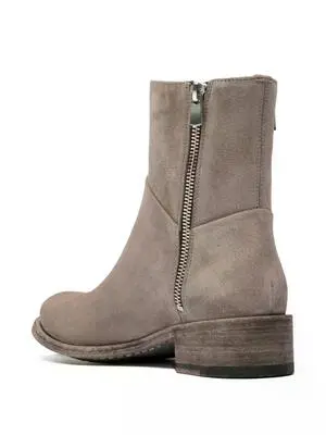 Officine Creative Lison Zip Suede Boots - Neutrals