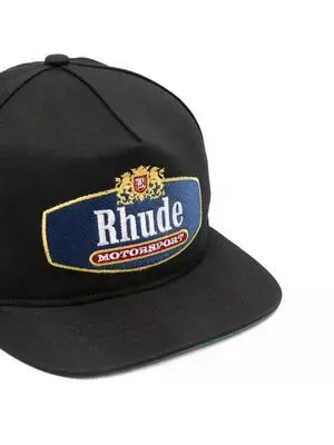Rhude Logo Patch Baseball Cap - Black