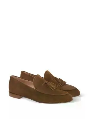 GIANVITO ROSSI Tassel-detail Loafers - Brown