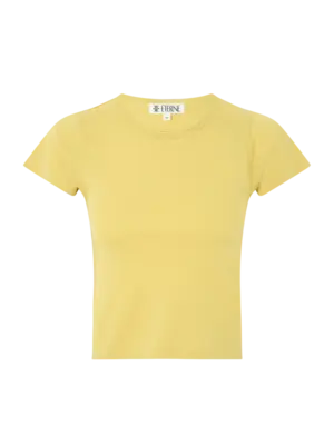 Eterne Cotton And Modal-blend T-shirt - Yellow
