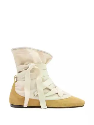 Isabel Marant Ankle-tie Leather Boots