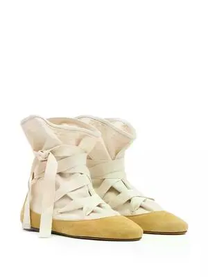 Isabel Marant Ankle-tie Leather Boots