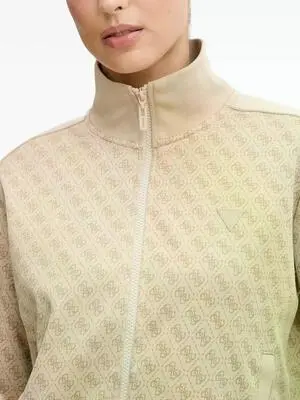 Guess Monogram Zip-up Sweatshirt