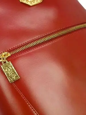 Saint Laurent 1990s Applique Leather Backpack