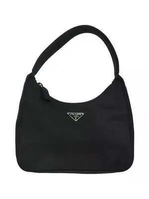 Prada 1990s Tessuto Triangular Logo Handbag