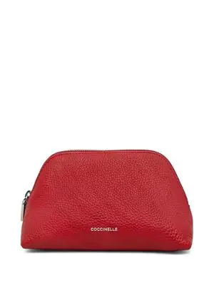 COCCINELLE Medium Helga Makeup Bag - Red