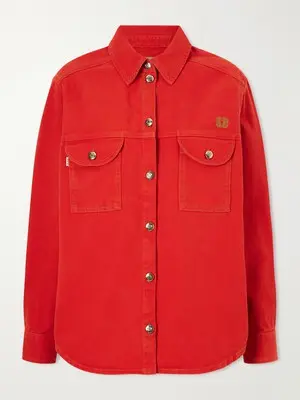BLAZÉ MILANO Berber Embroidered Denim Shirt